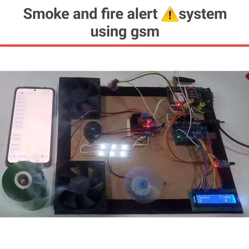 Sun Robotronics - smoke and fire alert system using gsm module